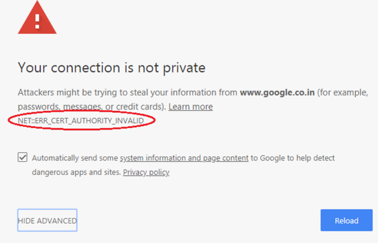 How To Fix The Neterrcertauthorityinvalid Error In Chrome